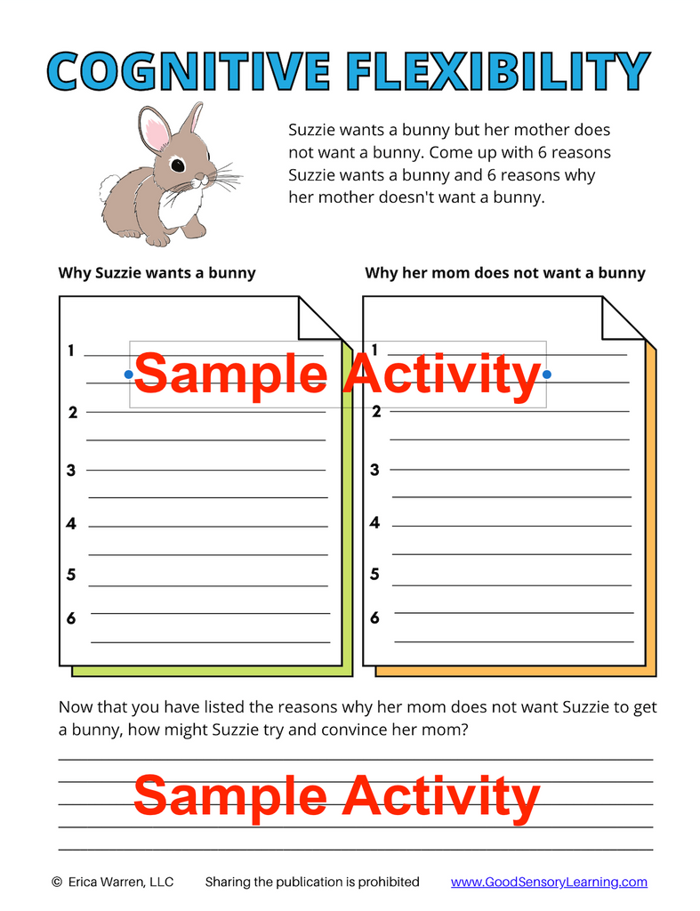 Cognitive Flexibility | Executive Functioning Skills Workbook | Elemen ...