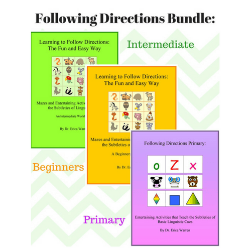 Following Directions Worksheet Bundle | Primary, Beginners ...