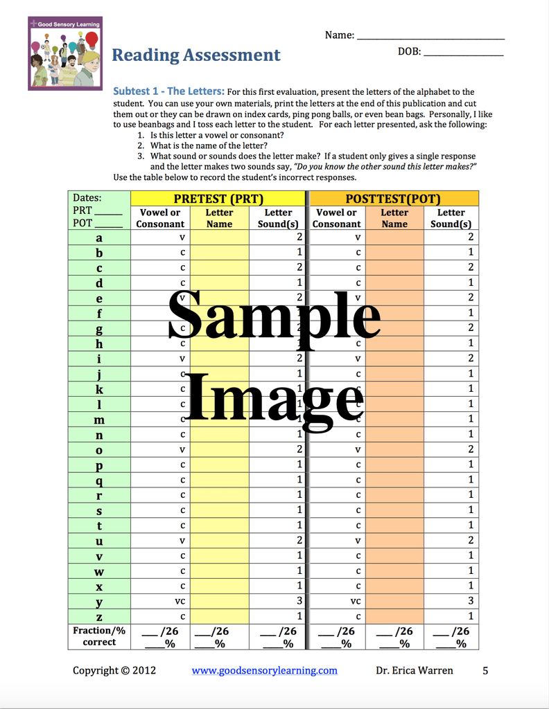 Reading Assessment - Orton-Gillingham Training & Instruction – Good ...