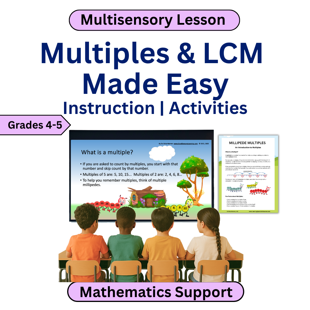 Multiples & LCM Made Easy | Video Instruction | Activities | Math Supp ...