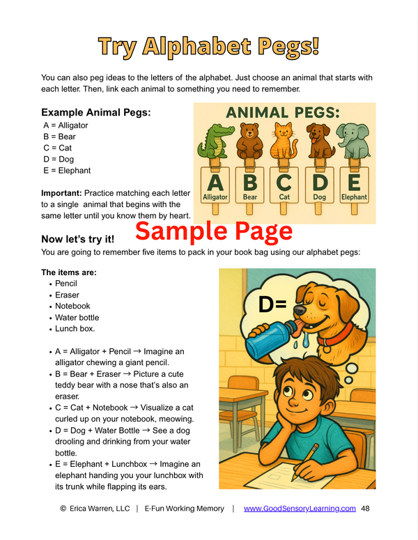 E-Fun Working Memory: Executive Function Workbook for Kids