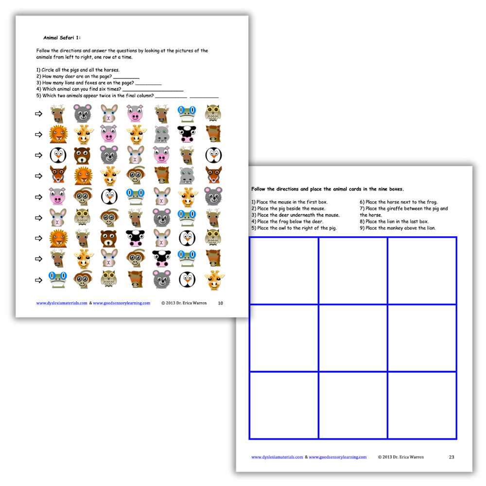 Primary Reversing Reversals Activities | Good Sensory learning