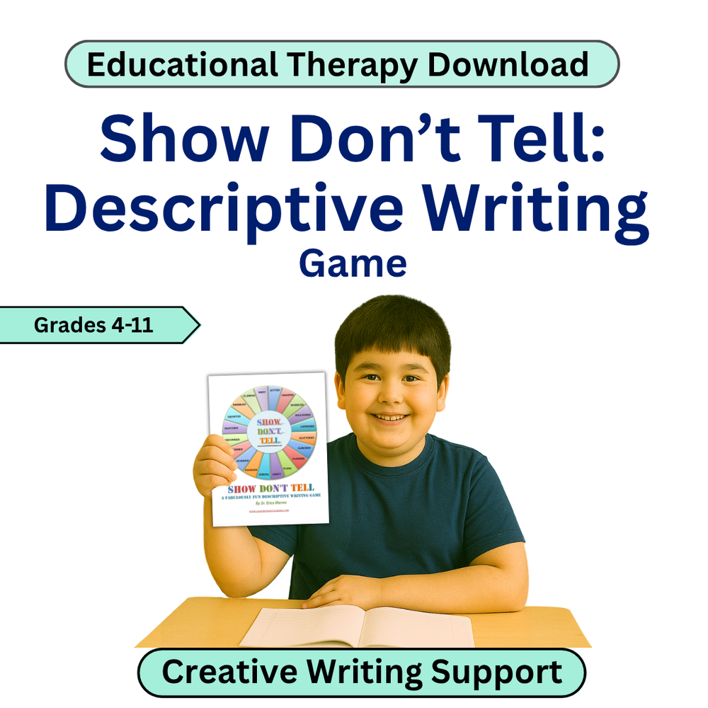 Descriptive Writing Game |Show don't tell | Good Sensory learning