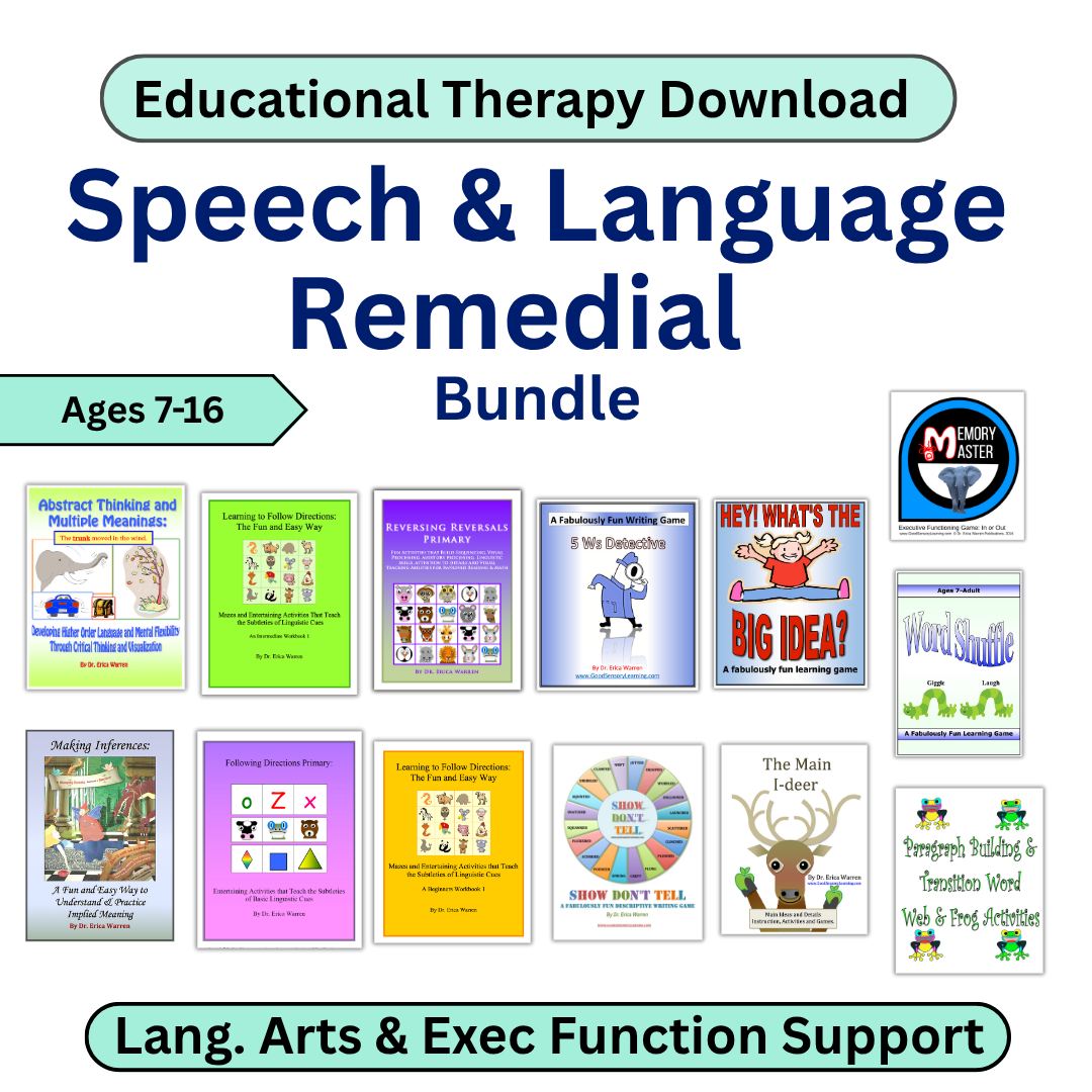 Speech & Language Bundle | Strengthen Speech & Language Skills – Good ...
