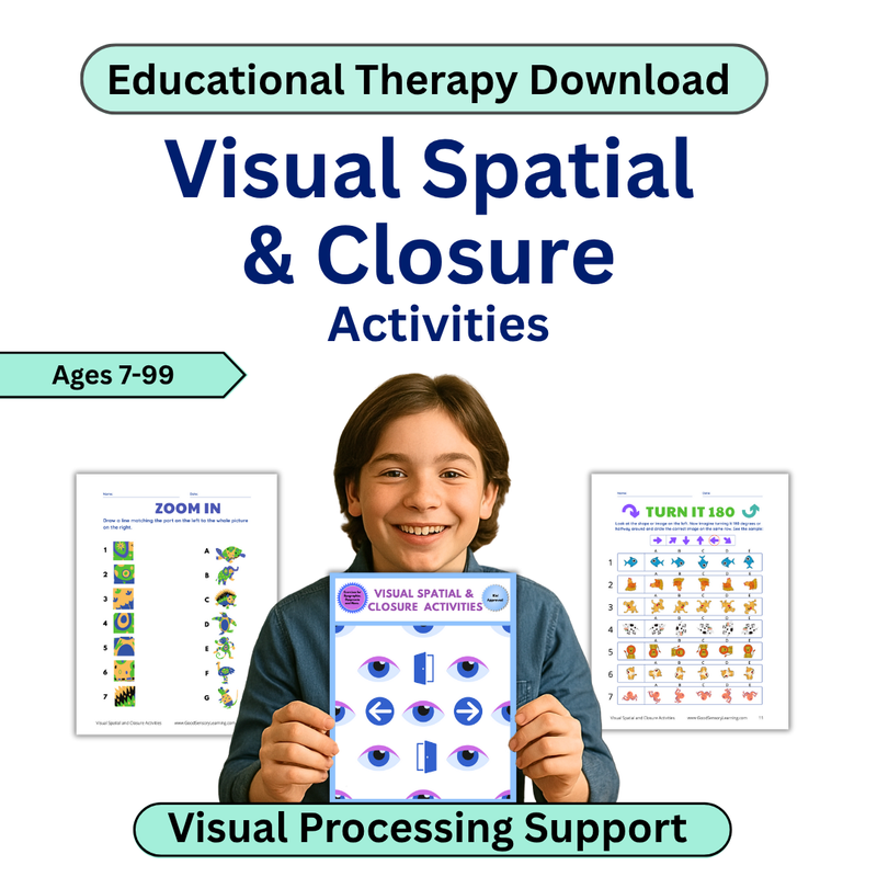 Visual Processing Series | Spatial & Closure Workbook