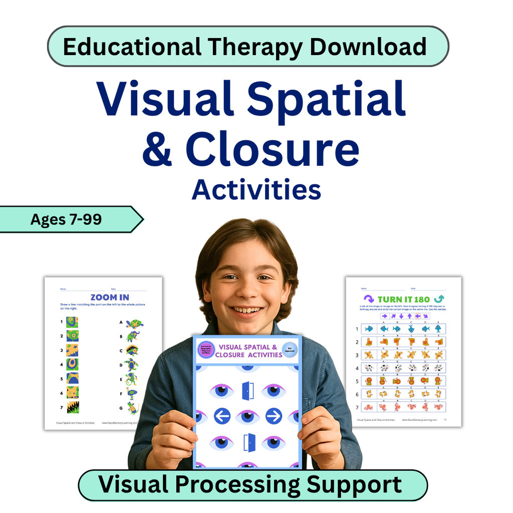 Visual Processing Series | Spatial & Closure Workbook – Good Sensory ...