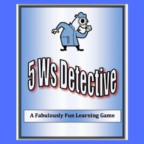5 WS Of Writing - Fun Writing Game For Kids – Good Sensory Learning