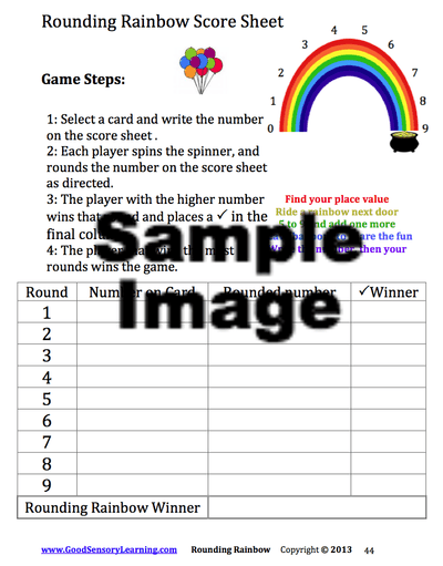 Rounding Numbers Fun Activities | Good Sensory Learning
