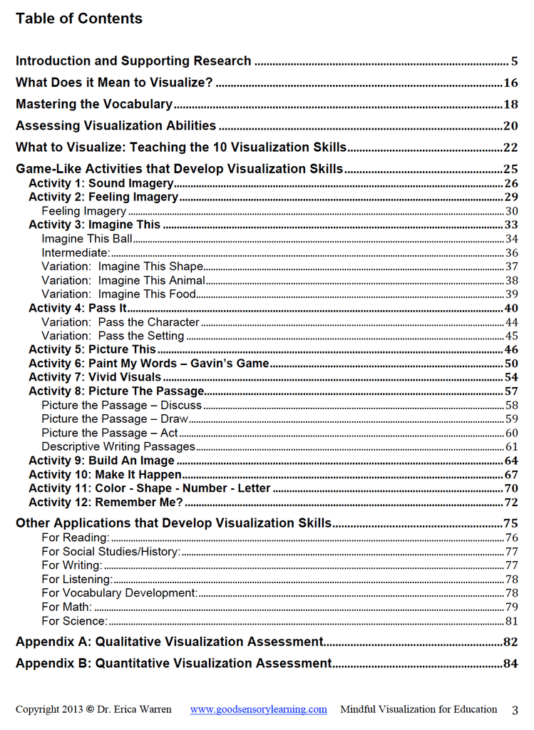 Visualization Exercises | Improve Grades | Good Sensory Learning
