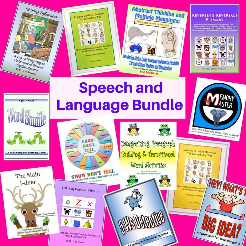 speech and language therapy exercises | Good Sensory learning – Good ...
