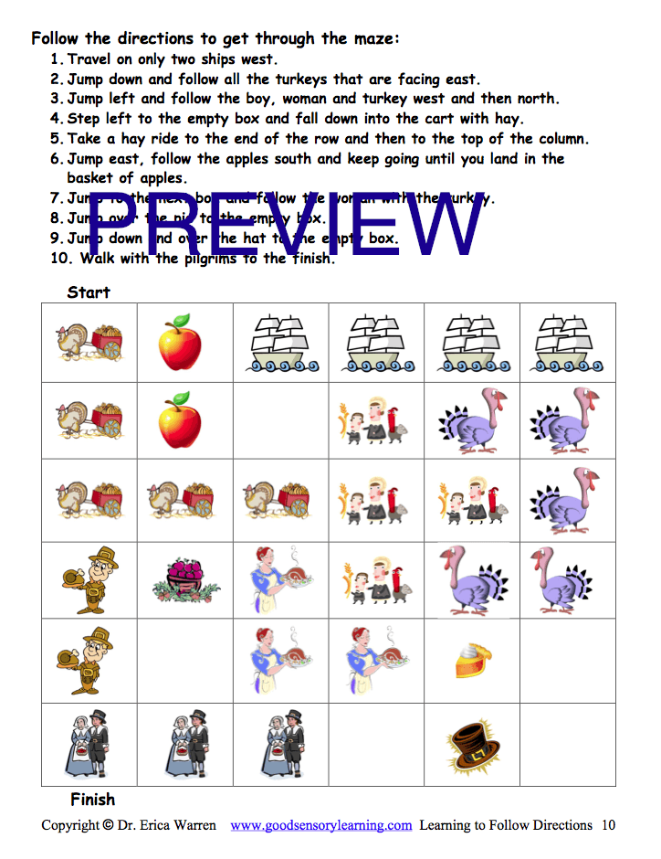 Following Directions Holiday Bundle | Seasonal Language Games – Good ...